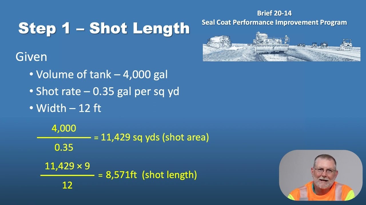 Seal Coat Brief 20-14: Calculating Asphalt Shot Length - Texas Asphalt ...
